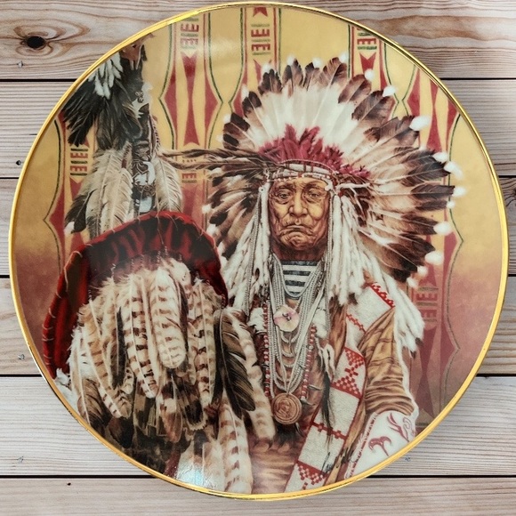 The Franklin Mint | Accents | Collector Plate American Indian Chief Of ...